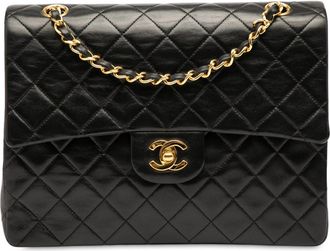 Chanel Hobo Bags - Medium Tall Classic Lambskin Double Flap - Gr. unisize - in Schwarz - für Damen