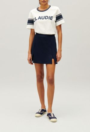 Claudie Pierlot Jupe tennis bleu marine