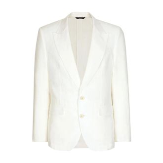 Dolce & Gabbana Homme, Vestes, Blanc, Taille: M Veste Élégante pour Homme
