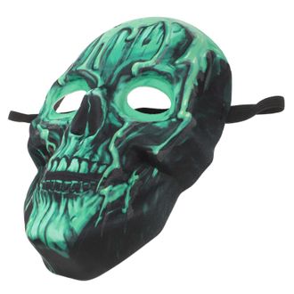 Garneck Leuchtende Totenkopfmaske Halloween f&uuml;r Erwachsene Weiche Cosplay Maske mit Verstellbarem Riemen Gruselige Party und Maskenball Dekoration