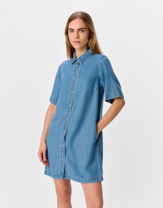 Object Robe courte en jean - Bleu clair
