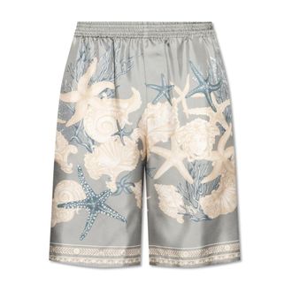 Versace Seidenshorts - - Shorts - Herren - Grau - L