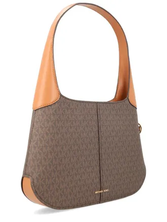 Michael Michael Kors Structured PVC Shoulder Bag - Brown