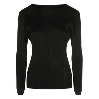 Issey Miyake Femme, Blouses et Chemises, Noir, Taille: 46 FR Shirt