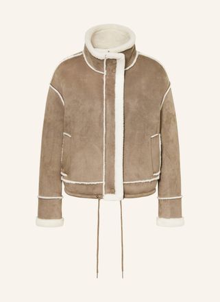 Rino&Pelle Rino & Pelle Jacke Beck In Lederoptik Mit Kunstfell braun