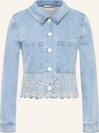 Cartoon Cartoon Jeansjacke Mit Lochspitze blau