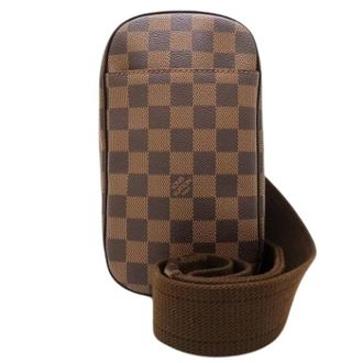 Louis Vuitton Pre-owned Damier Pochette Sling Bag - - Pre-owned - Herren - Braun - ONE SIZE