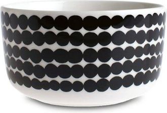 Marimekko Oiva/Siirtolapuutarha - Schüssel - Weiß/Schwarz - Ø12,5xH7cm - 5 dl