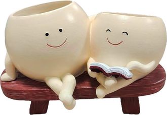 Generic Lächelnder Blumentopf - Pflanzgefäße Mit Gesicht, Sonnenblumen-Pflanzgefäß Mit Gesicht | Interessante Atmosphäre Für Den Innenbereich, Handgefertigter