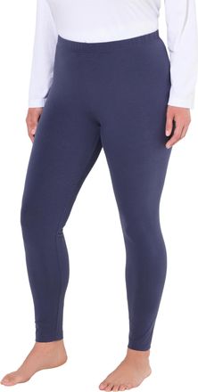 Ulla Popken Damen große Größen Übergrößen Plus Size Leggings, Baumwolle, Slim, Elastikbund
