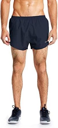 Baleaf Baleaf Short de course à séchage rapide pour homme 7,6 cm, Homme, A003 - Bleu marine., 3X-Large