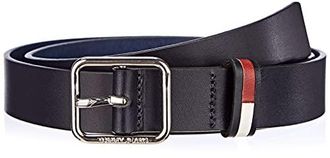 Tommy Jeans TJW Square Flag 3.0 Ceinture, Twilight Navy, 80 Femme