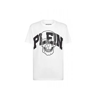 Philipp Plein T-Shirt Rundhals SS Skull - - Tops - Herren - Wei&szlig; - M