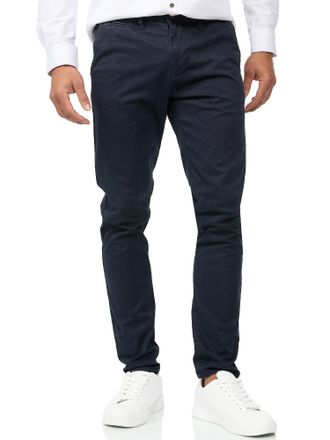 Indicode Herren Eary Chinohose Stretchhose | Chino Herrenhose Super Stretch Stoffhose Navy, 31/32