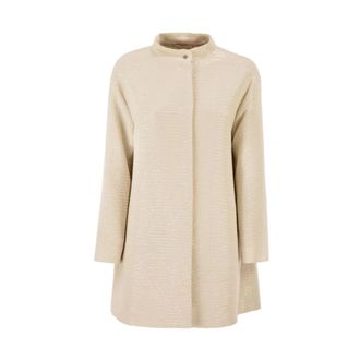Herno Femme, Manteaux, Beige, Taille: 42 FR Cappotto monopetto