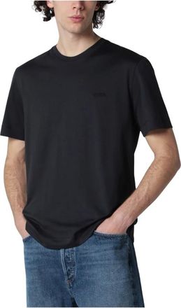 Ermenegildo Zegna Homme, Tops, Bleu, Taille: 2XL T-Shirt en coton &agrave; manches courtes