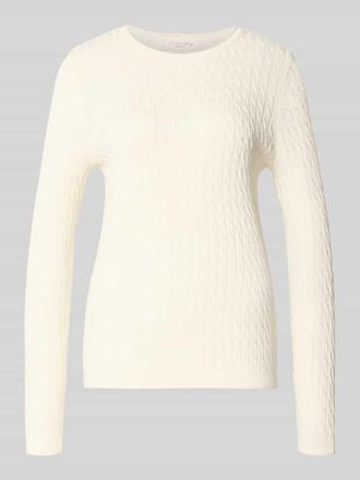 Christian Berg Slim Fit Strickpullover mit Zopfmuster