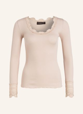 Rosemunde Longsleeve Benita Aus Seide Mit Spitze beige