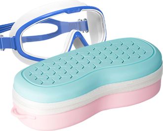 Generico Etui f&uuml;r Schwimmbrille, Taucherbrille, atmungsaktives Silikonetui f&uuml;r Sport, Reisen, und Pool