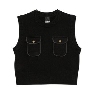 Pinko Belato Strickweste - - Knitwear - Damen - Schwarzk - L