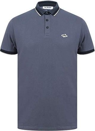 Le Shark Lyndhurst Polo piqué en coton pour homme - Bleu - Small