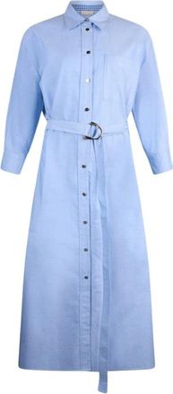 Liu Jo Femme, Robes, Bleu, Taille: 38 FR Long Shirt Dress