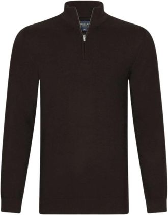 Cavallaro Pull Col Roul&eacute; en M&eacute;rinos - Homme - Pulls - Brun - Taille: M