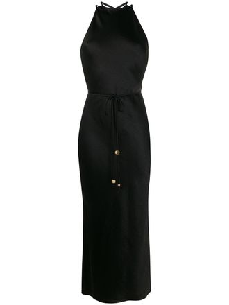 Nanushka Neckholder-Kleid - Schwarz