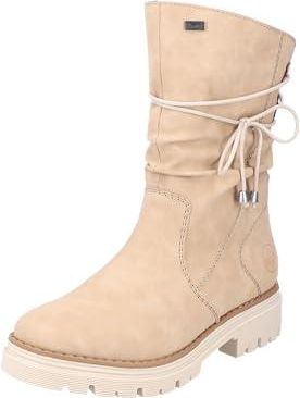 Rieker Bottes courtes Z8550 pour femme, beige, 39 EU