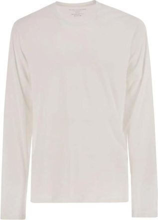 Majestic Filatures Homme, Tops, Blanc, Taille: XL T-shirt &agrave; Manches Longues et Col Rond