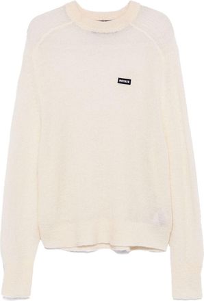 Rotate Pullover mit Logo-Patch - Weiß