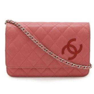 Chanel Pre-owned Leder Umh&auml;ngetasche - - Pre-owned - Damen - Rosa - ONE SIZE