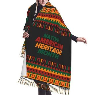 Generic Mois Du Patrimoine Am&eacute;rindien Femme Scarf Douce &Eacute;charpe Confortable Foulard Pour Hiver Mariage Automne Soir&eacute;e