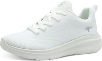 Tamaris Comfort Damen Sneaker flach Sportlich Vegan, Wei&szlig; (Offwhite), 41 EU
