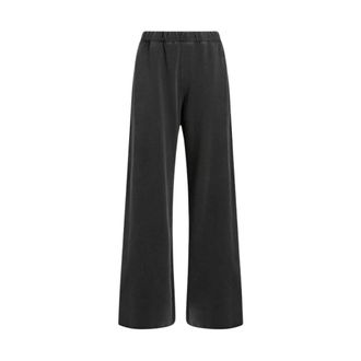 Moschino unisex, Pantalons, Noir, Taille: XS Pantalon en molleton de coton teint en pi&egrave;ce