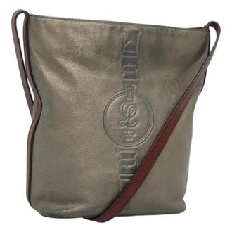 Loewe Pre-owned Cuir sacs-ports-paule - Femme - Pre-owned - Gris - Taille: ONE Size