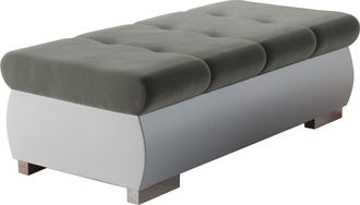 Mirjan24 Polsterhocker Sitzbank Orkan gro&szlig; Hocker Sitzhocker Modern Pouf Fu&szlig;bank Sitzm&ouml;bel 120x60 (Soft 017 + Magic Ve. 2217)