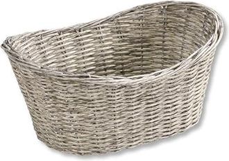 KESPER 17652 Brotkorb aus Kunststoffgeflecht, 28 x 21 x 13 cm, silbergrau