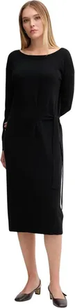 Gaud&igrave; Femme, Robes, Noir, Taille: 38 FR Robe Mi-longe &agrave; Nouettes