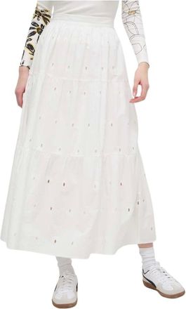 Desigual Femme, Jupes, Beige, Taille: 42 FR Vicenza Midi Skirt