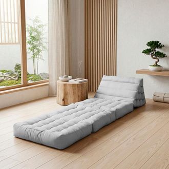 Happy Garden SACASA - Matelas de sol modulaire gris clair en polyur&eacute;thane - 1 place