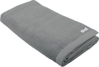 Tom Tailor Saunatuch, 80x200 cm, 100% Baumwolle/ Frottier, mit zwei Aufhängern und Label mit Logo, COLOR BATH TOWEL Grau (Moody Grey)