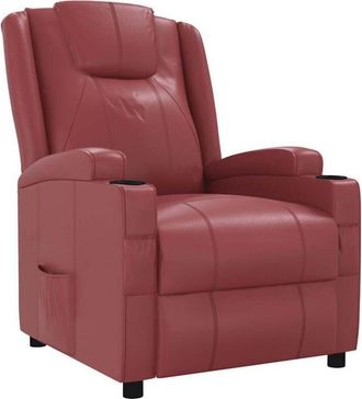 vidaXL Relaxsessel Weinrot Kunstleder Vidaxl