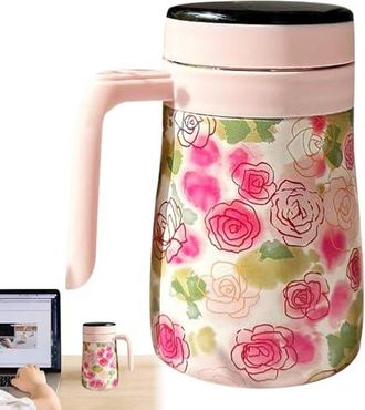 Generic Sghtil Carafe pour liquides chauds, isol&eacute;e - Thermique avec carafe &agrave; caf&eacute; de 550 ml, carafe &agrave; caf&eacute; sous vide avec infuseur amovible, carafe deau chaud