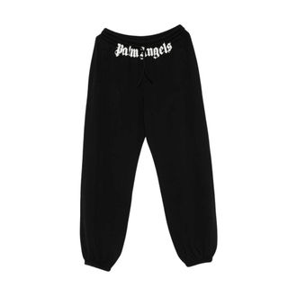 Palm Angels Klassische Logo-Sweatpants mit Stickerei - - Trousers - Herren - Schwarzk - S
