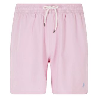 Polo Ralph Lauren Homme, Maillots de bain, Rose, Taille: XL Traveler Mid Trunk