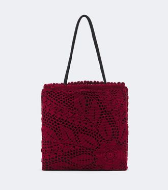 Magda Butrym Tote Bag Julia Small aus H&auml;kelstrick