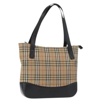 Burberry Sac bandouli&egrave;re en toile Pre-owned - Femme - Pre-owned - Beige - Taille: ONE Size