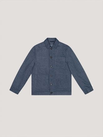 Circolo 1901 Diagonal Canvas work jacket Blu Navy 1014 / S