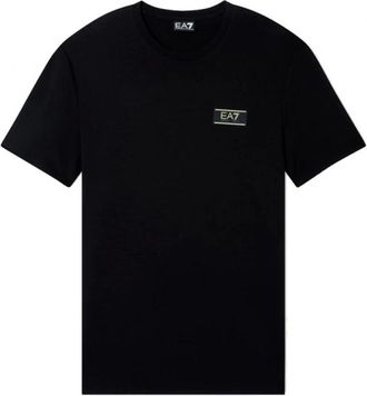Emporio Armani Emporio Armani Ea7, Homme, Tops, Noir, Taille: 2XL T-shirt &agrave; col rond avec logo